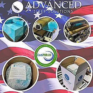 Gel Memory Foam Mattress Topper Twin Extra Long, Plush 2 Inch Thick, Premium Gel Infused Twin XL Memory Foam Mattress/Bed Topper/Pad for a Cool, and Comfortable Sleep. Made in The USA