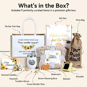 coosazii Retirement Gift for Women 2024, Happy Retirement Gift for Coworker, Friends, Mom, Grandma, Staff Retirees Tumblers,Tote Bag Set