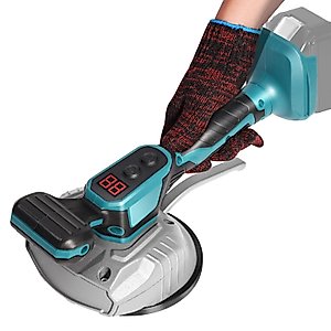 LAKIX Cordless Tile Vibration Tool, Tile Vibration Leveling Machine for Makitta 18V Battery, 8 Speeds Adjustable Suction Cup with Digital Display, for Tile,Floor,Wall (Batteries not included)