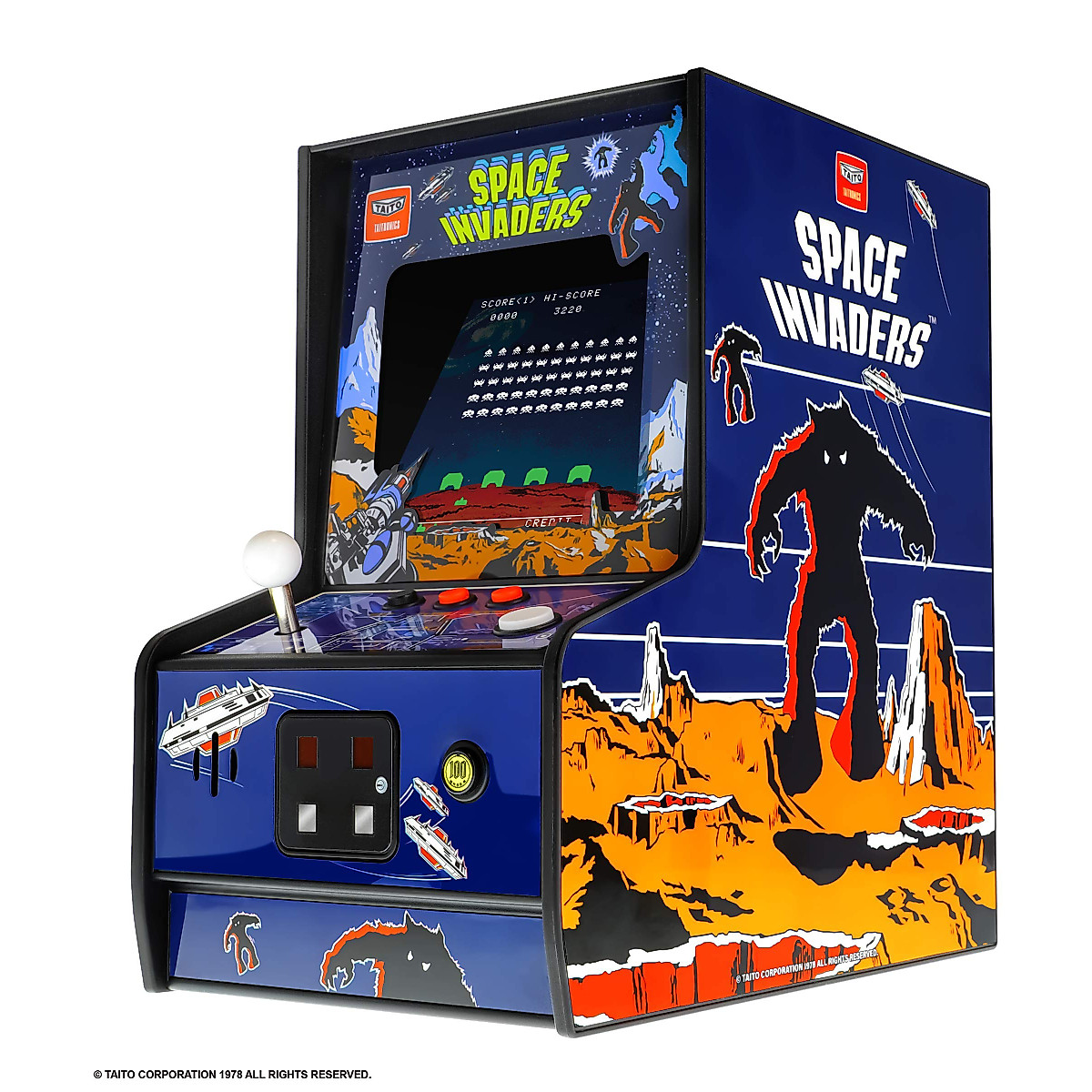 My Arcade Space Invaders Micro Player: Mini Arcade Machine Video Game, Fully Playable, 6.75" Collectible Premium Edition