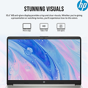 HP 15 Laptop Computer College Students, Ultra Thin Light Notebook PC Laptop 15.6 Inch, 4-core AMD Ryzen 3, 16GB RAM 512GB SSD, Lifetime Microsoft Office Windows 11, 10-key Number Pad Webcam HDMI USB-C