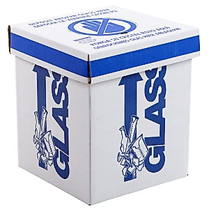 Small Glass Disposal Box, Bench Model, 8" x 8" x 10", case/6