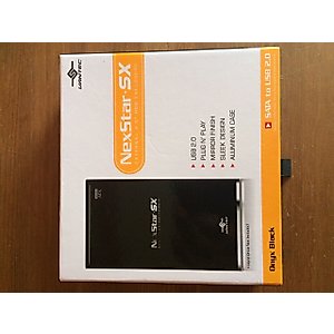 Vantec NexStar SX NST-285S2-BK 2.5-Inch SATA to USB 2.0 External Hard Drive Enclosure (Onyx Black)