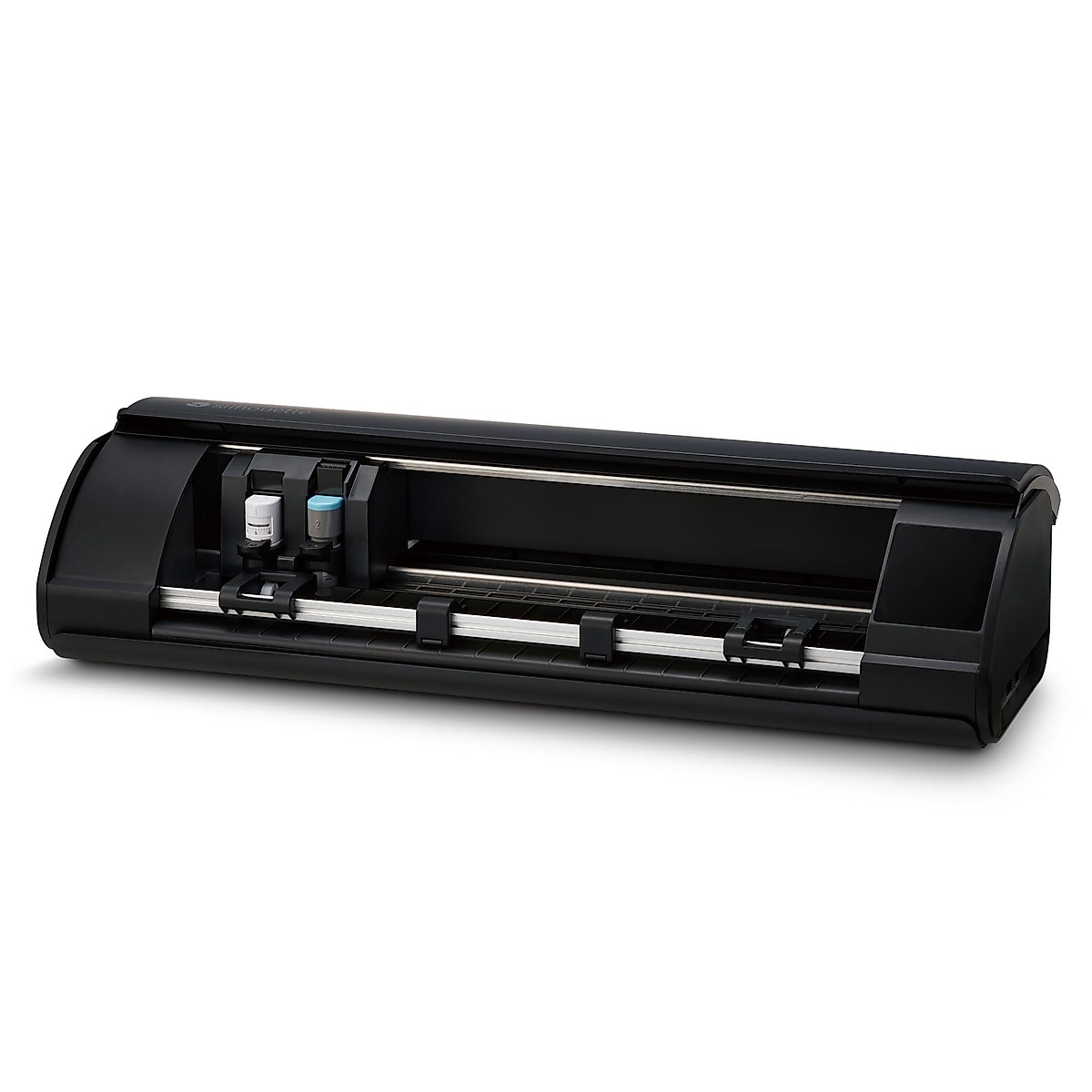 Silhouette Cameo 5 Bundle - Mats and Blades - 4 Cutting Mats Including The PixScan Mat, 5 Different Cutting Blades, Silhouette Studio and Roll Feeder (Matte Black)