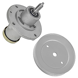 Caltric Spindle Assembly w/Pulley Compatible with Husqvarna 539113300