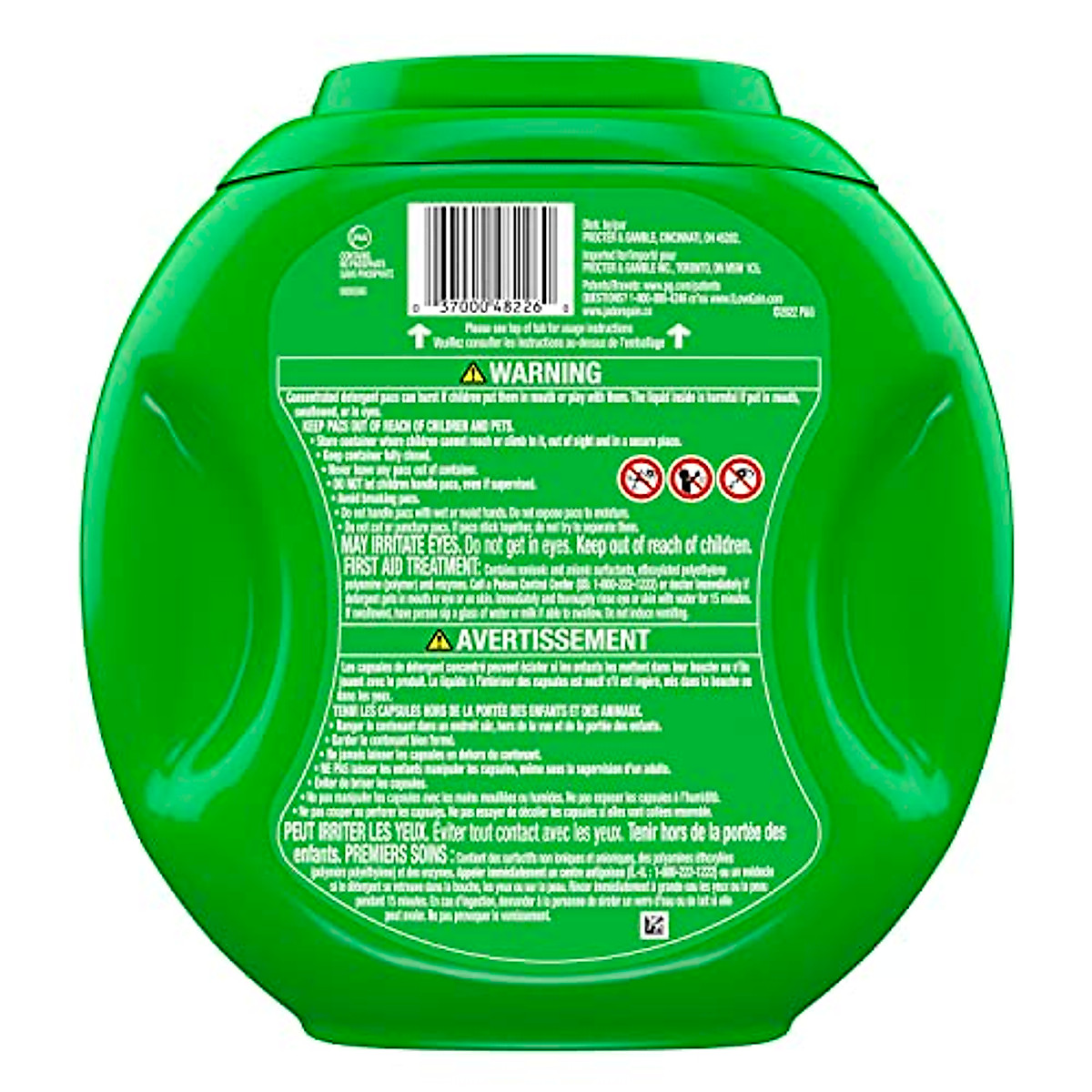 Gain flings! Laundry Detergent Soap Pacs HE Compatible 60 Count Long Lasting Scent Blissful Breeze Scent