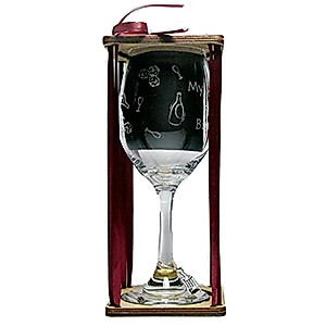 Orange Kat Bunco Club My Drinking Club Has A Major Bunco Problem Stemmed Wine Glass with Charm and Presentation Packaging