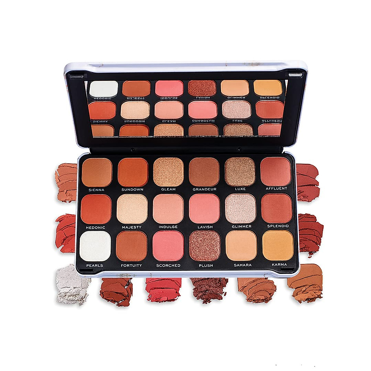 Makeup Revolution Forever Flawless Decadent, Eyeshadow Palette, Create Long-Lasting Eye Makeup Looks, Vegan & Cruelty-Free, 20g