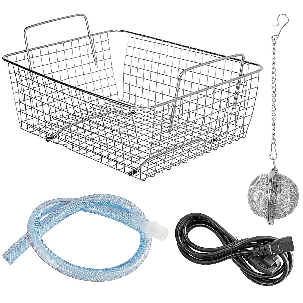 Ultrasonic Cleaner with Heater Timer Control, Lab Water Drain - Ideal for Solution Cleaning