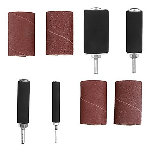 Sanding Drum Kit, Wear Resistant 20pcs Drum Sander Kit, Spindle Sanding Drum Sander Tool Kit, Woodworking for Carpentry Home Improvement DIY