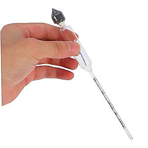 LABRIMP 3pcs Alcohol Meter Hydrometer Alcohol Percentage Tester Thermometer Alcohol Measuring Tools Alcohol Tester Wine Testing Meter Alcohol Proof Testers Alcoholmeter Wine Meter Glass