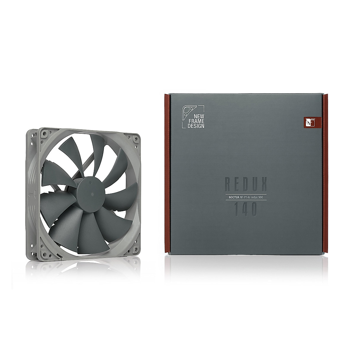 Noctua NF-P14s redux-900, Ultra Quiet Silent Fan, 3-Pin, 900 RPM (140mm, Grey)