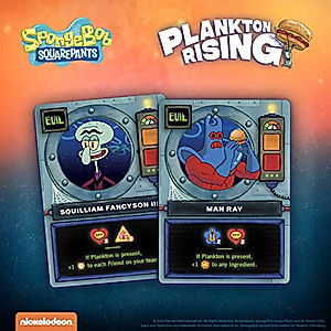 USAOPOLY Spongebob: Plankton Rising Cooperative Dice and Card Game | Featuring Artwork & Characters from Nickelodeon's Spongebob Squarepants Cartoon | Officially Licensed Spongebob Game