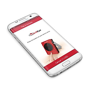 GrillEye GE0001 Smart Bluetooth Grilling & Smoking Thermometer, Red