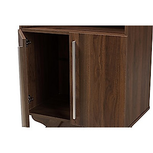 Baxton Studio Ashanti Wood Bookcase