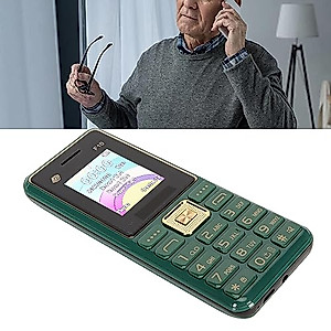 ASHATA Unlocked Cell Phone, 1.8 Inch Screen 2G GSM Unlocked Mobile Phone 3600mAh Battery Large Button Loud Volume Seniors Phone 3 SIM Cards Slots 16GB BT FM Flashlight (US)