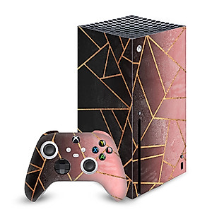 Head Case Designs Officially Licensed Elisabeth Fredriksson Pink And Black Art Mix Vinyl Sticker Gaming Skin Decal Cover Compatible With Xbox Series X Console and Controller Bundle
