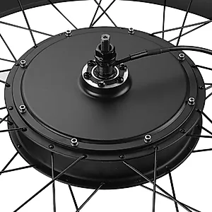 AW Electric Bike Conversion Kit 48V 1000W 26" Front Wheel E-Bike Conversion Kit for Fat Tire Bike Frame Ebike Wheel Kit Cycling Brushless Gearless Hub Motor Kit