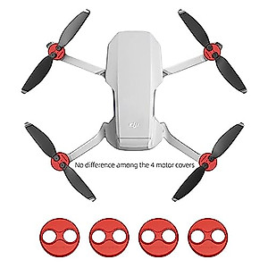 Mavic Mini 3 2 1 Motor Cover Cap Drone Dust-Proof Engine Protector Guard Protective Accessories for DJI Mavic Mini 2 SE 3 Pro (for Mini 1 SE 3 3Pro Red)