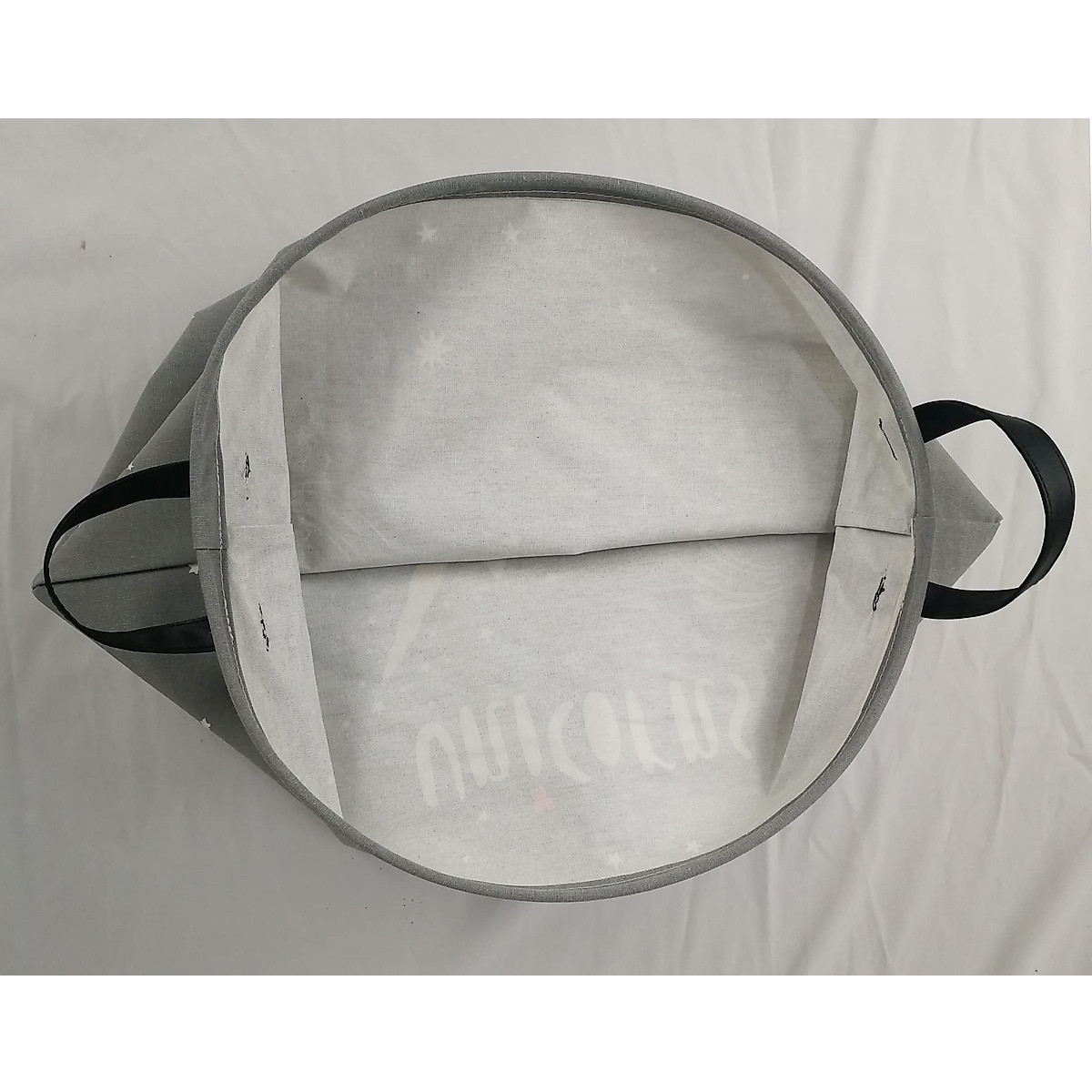 KUNRO Large Storage Basket Toy Box Bin Laundry Bag Foldable Hamper Clothes Kids Gift Organizer Chest Waterproof Coating Organizer Dorm Nursery Home (Beauty unicorn)