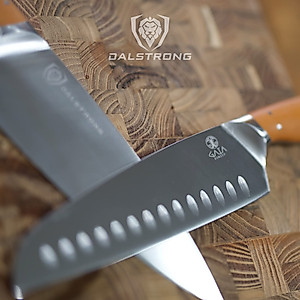 Dalstrong 3pc Knife Set - Gaia Series - Chef Knife, Santoku Knife, Paring Knife - High-Density Wood Fiber Handle - Gift Sustainable and Eco-friendly Kitchen - w/Sheaths