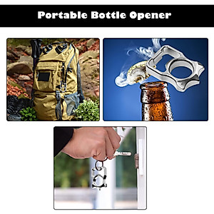 Heavy Bottle Opener Stainless Steel, Beer Opener Keychain Sturdy and Durable, EDC Tool Kitchen Gadgets Easy to Carry, Personalized Beer Opener for Men, Party, Bars, Outdoor & Camping