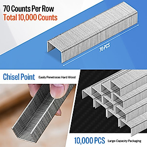 meite P32 16 Gauge 1-Inch (26.4 mm) Wide Crown by 1 1/4-Inch Length Galvanized Construction Staples Heavy Wire Staples (10,000 PCS)