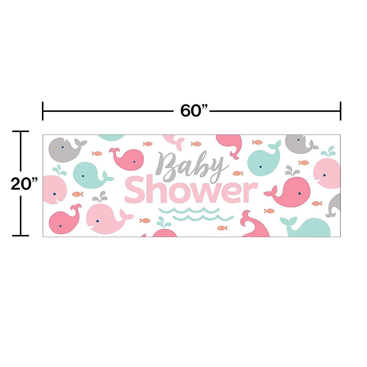Creative Converting Lil' Spout Pink Baby Shower Party Banner