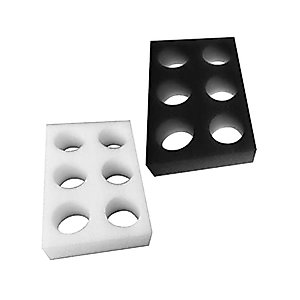 2Pcs Milk Tea Cup Holder Coffee Cup Trays take Out Cup Carriers Drink Bottle Carrier Foam Drink Holder Insulated Coffee Mugs Cup Holder with 6 Holes Beer Portable Pearl re-usable