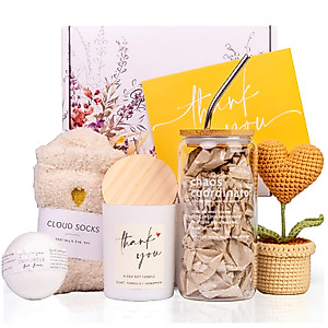 Anforsun Thank You Gifts for Women，Employee Appreciation Gifts，Chaos Coordinator Gifts， Thank You Gift Basket Appreciation Gifts for Employee Teacher Coworkers Nurse Friends Mom Her Boss