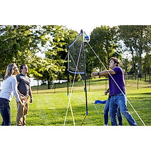 Triumph Sports Multi-Sport Versatile Combo Outdoor Game Net Set Includes Volleyball, Badminton, and Pickleball, Blue (35-7510-2)