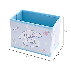 ROFOLO Cute Dog Collapsible Storage Bin, Cute Storage Box Foldable Baskets Kawaii Office Desk Organizer Cute Room Decor
