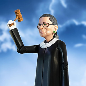 FCTRY Ruth Bader Ginsburg Political Action Figure - RBG Collectible, Novelty Figurine 2024 - RBJ Bobblehead-Inspired Gifts & Souvenirs - Gag Gift, Funny Idea - Office Desk Accessories