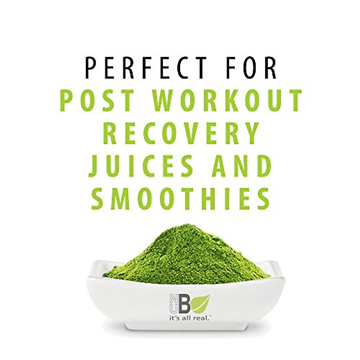 Nubeleaf Alfalfa Grass Powder - Non-GMO, Gluten-Free, Raw, Organic, Vegan Source of Essential Vitamins & Minerals - Single-Ingredient Nutrient Rich Superfood for Cooking, Baking, Smoothies (10oz)