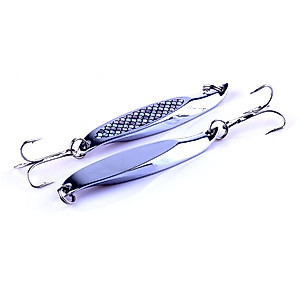 Fishing Lures,Fishing Spoons,Trout Lures,Bass Lures,2.75inch/.074oz,5-Piece Box,Applicable to Various Waters,Suitable for Many Kinds of Fish,Fishing Spoons Lures