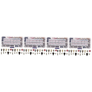 VILLCASE 4 Sets Computer Host Screw Countersunk Head Screw Wood Screws Drilling Screw Computer Supply Assortment Screw Flat Head Machine Screws Laptop Screws Countersunk Bolts Computer Part
