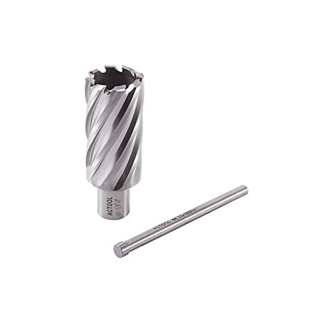ACTOOL 1-1/4" Diameter × 2" Depth of Cut HSS ANNULAR Cutter with 3/4'' Weldon Shank