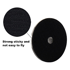 YDROWN 5 Inch Aluminium Backer Pad for Diamond Polishing Pad Holder Hook and Loop Connector 5/8-11 Thread (5 Inch)