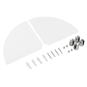 Floating Corner Shelf Wall-Mounted Storage Rack, 2 Tier Storage Display Shelf Organizer Corner for Bathroom, Bedroom, Living Room(Transparent)