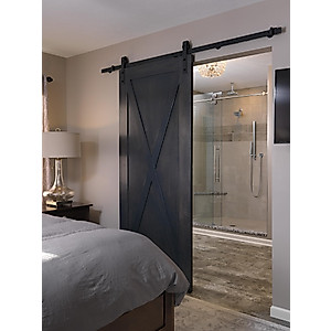 DELTA FAUCET RP61058BL Arm & Flange-6" Ceiling Mount Shower Arm, Matte Black