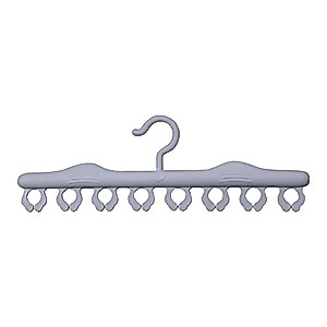 Multifunctional Hangers Creative Nonslip Hangers Saving Space Household Wardrobe Storage Hangers Baskets for Linen Closet (Grey, One Size)