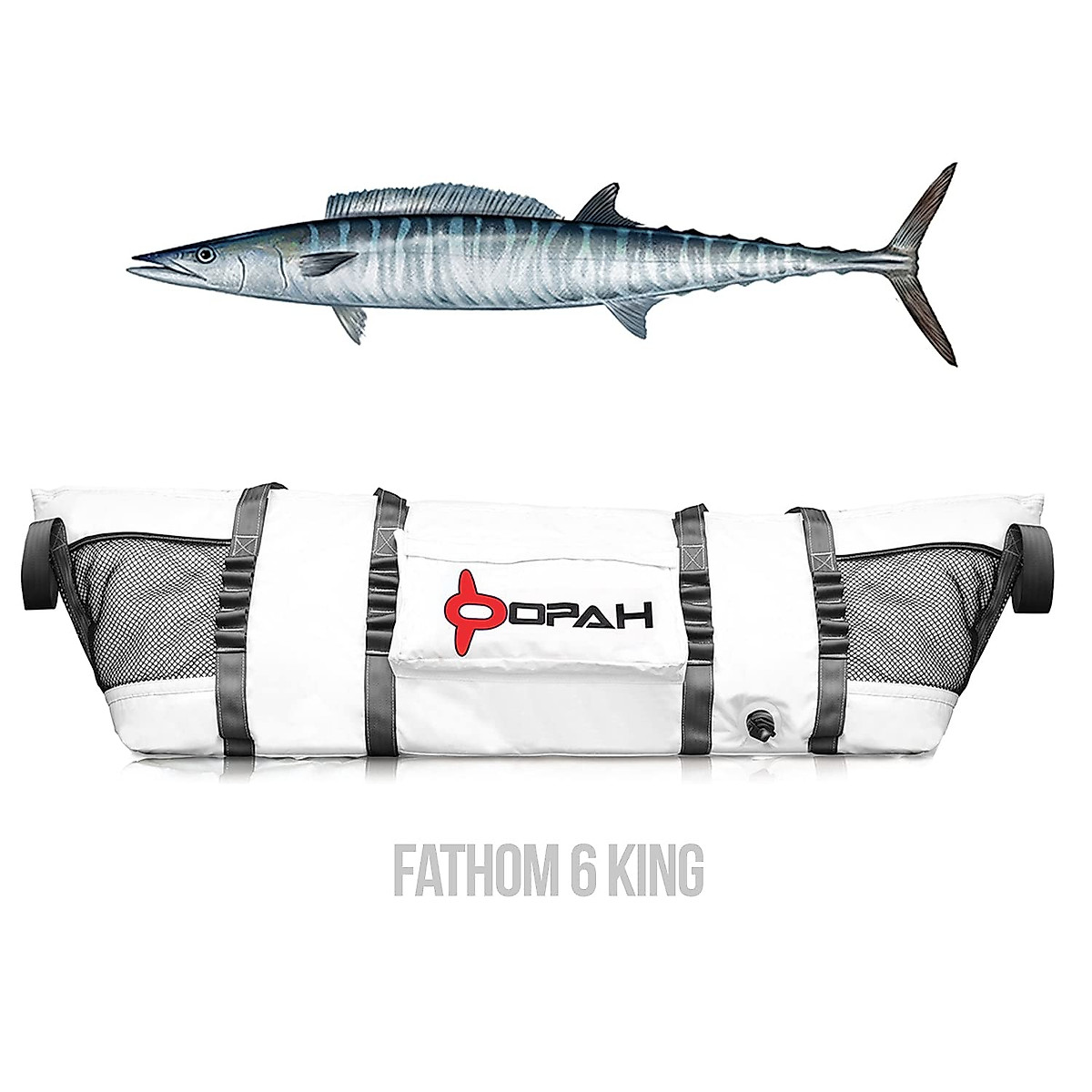 Opah Fathom Fish Kill Bags-Leakproof Insulated Cooler (Fathom 6 King Insulated Cooler Bag, King Mackerel 70" L x 20" W x 18" H)