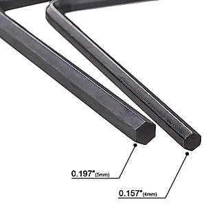 PAGOW 4mm & 5mm Guitar Truss Rod Wrench, Allen Wrench Tool Ball End for Martin Acoustic Guitar, Truss Rod Adjustment Deep or Narrow (Black)