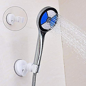 Suction Cup Shower Head Holder Handheld Shower head Bracket Adjustable Height Shower Holder, Removable Handheld Wand holder Wall Mounted Suction Bracket