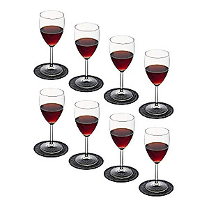 Gourmet Basics by Mikasa Outdoor Drink Covers with Bug Screen, Black