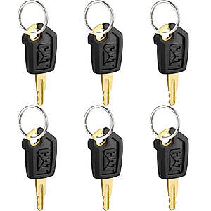 Tecreddy Cat Keys for Caterpillar Heavy Equipment Part #5P8500, 6-Pack