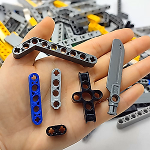 ZHX Technical Beam Set 266 pieces - Chassis Frame Liftarm Beam Parts Piece Axles Connector for Technic Car STEM Engineering Building Brick Compatible with Major Brand Toys