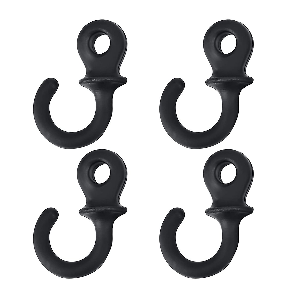 4PCS Archery String Stabilizer Monkey Tail Type Rubber Compound Bow String Damper Shock Absorber Bowstring Accessory(Black)