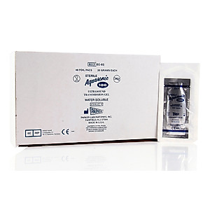 PT# -911409 Aquasonic 100 Gel 20gm Sterile Foil Pouch 48/Bx by, Parker Laboratories Inc