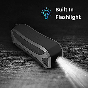 comiso Portable Bluetooth Speakers, Waterproof IPX7 Outdoor Speaker with Light, 20W Loud Sound Powerful Bass, Dual Stereo Pairing, Handsfree Call Bluetooth 5.0 24 Hours for Travel Mountaineering